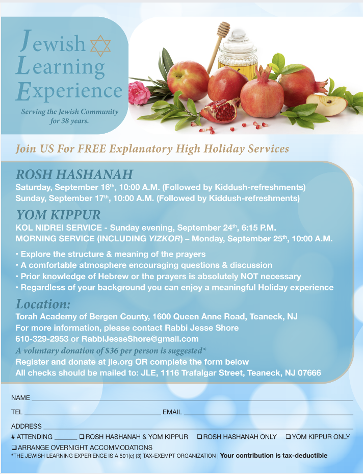 Events – Jewish Learning Experience